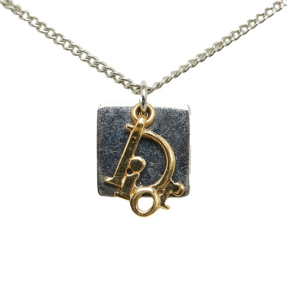 Dior | Jewelry | Christian Dior Dior Necklace Silver Gold Metal Ladies ...